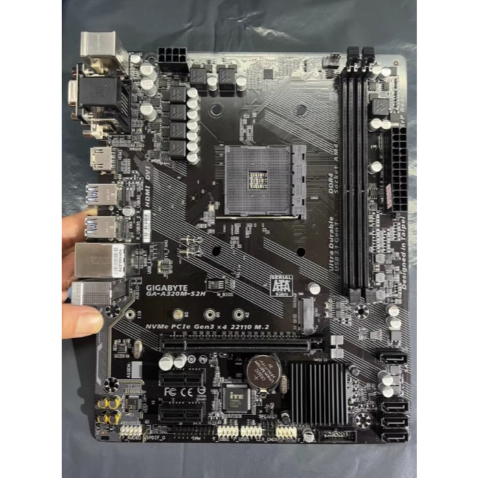 (Secondhand) Gigabyte A320M-S2H motherboard, socket AM4 DDR4 DIMM, uses ...