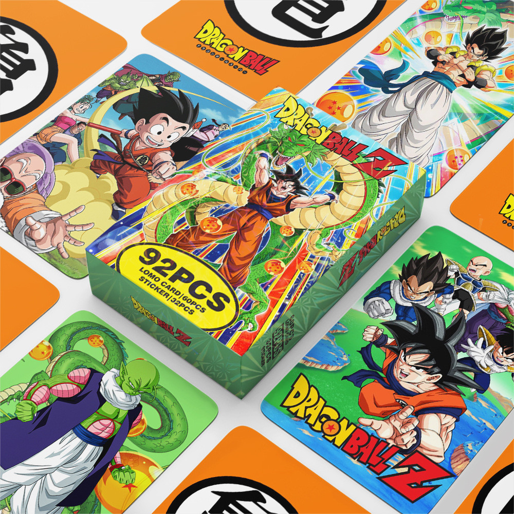 Anime 《DRAGON BALL Z》Photocard Lomo Card 60pcs Card + 32pcs Sticker ...