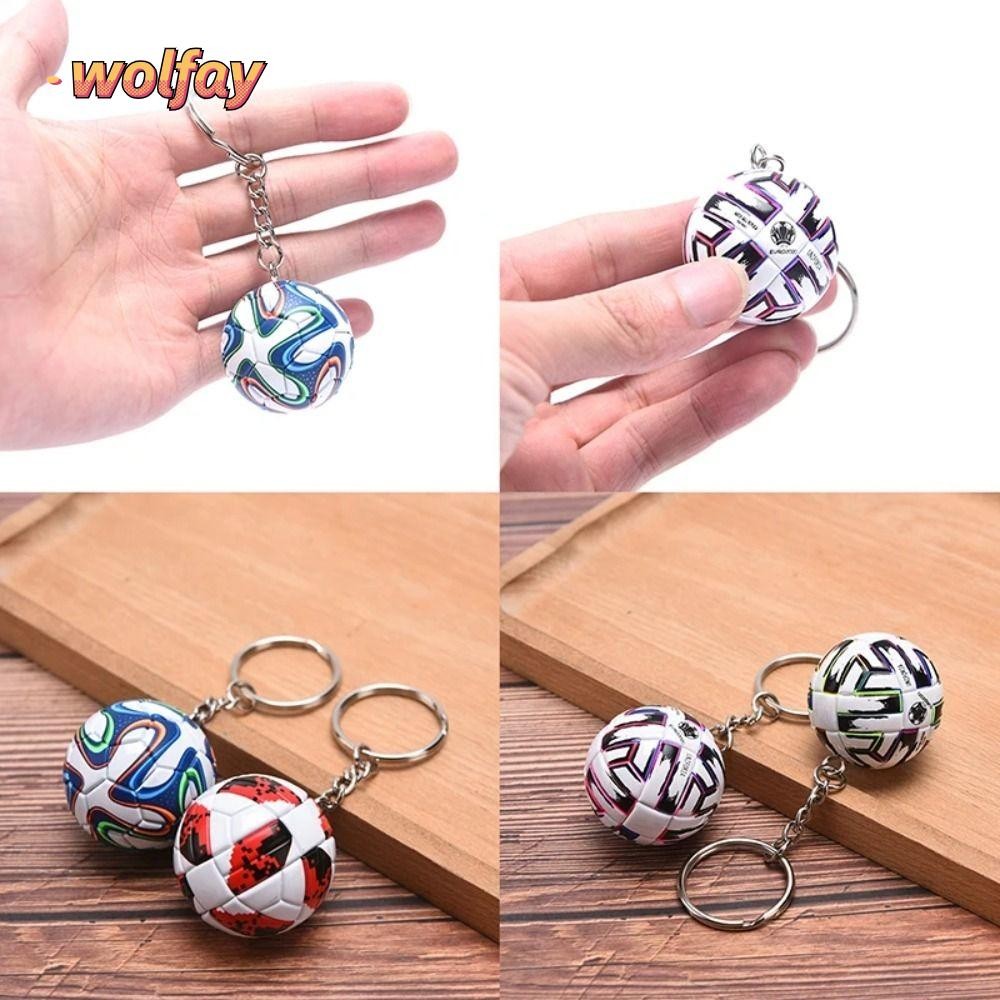 WOLFAY Key Chain, Leather Football Exquisite Keychain, Sports Ronaldo ...