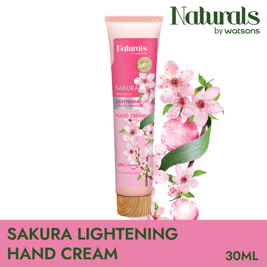 NATURALS BY WATSONS Sakura Lightening Hand Cream 30ml | Shopee Malaysia