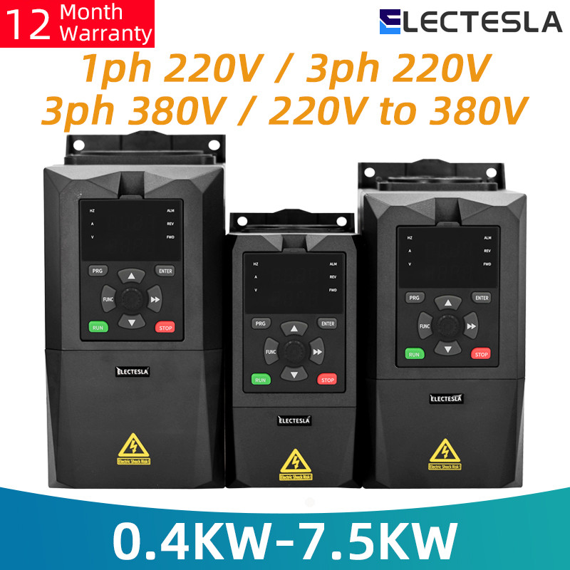 220V 380V VFD 0.4KW-7.5KW Three phase 220V 380V Motor Speed Controller ...