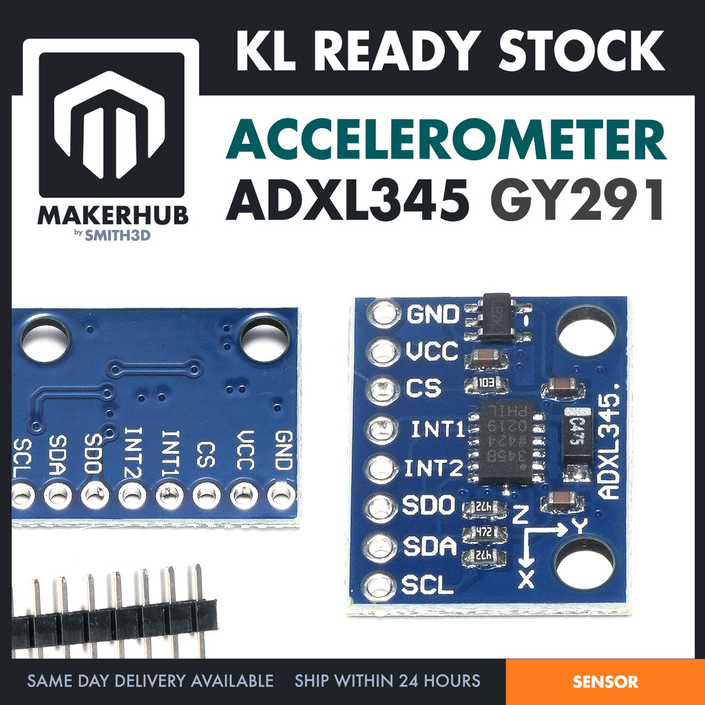 Adxl345 Gy291 3 Axis Digital Acceleration Gravity Tilt Module I2c Spi Accelerometer Sensor