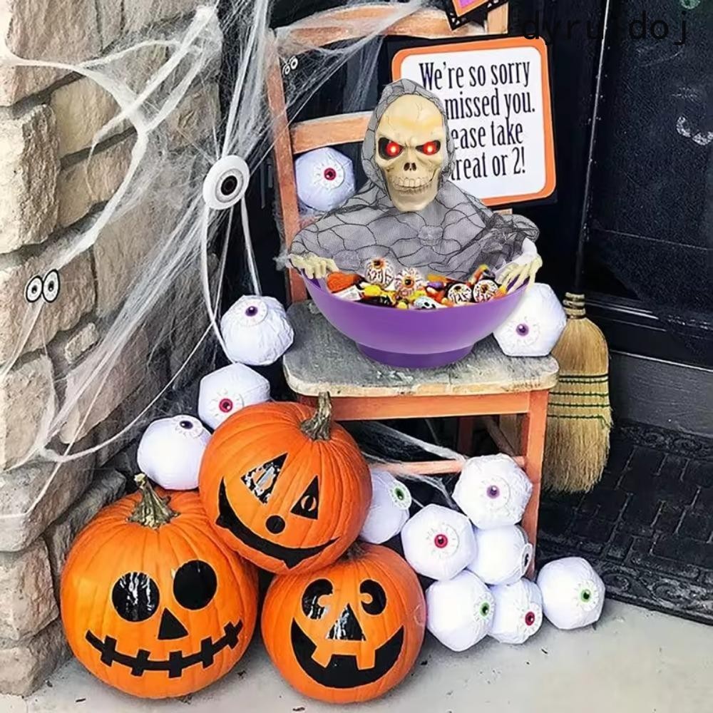 DYRUIDOJ Halloween Candy Bowl, Glowing Plastic Fruit Bowl, Practical ...