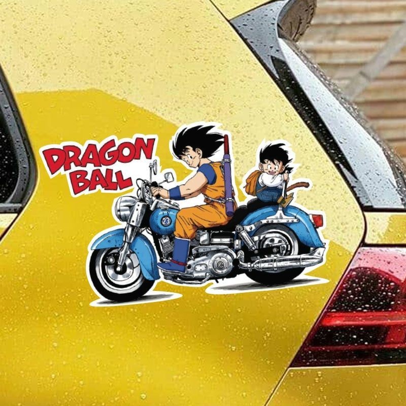 Dragon Ball Car Stickers Locomotive Son Goku Gohan Electric Motorcycle ...