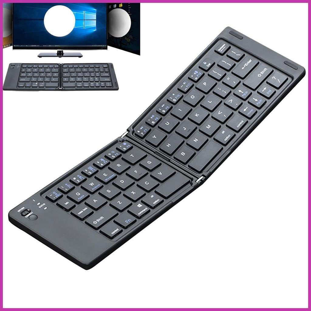 For all Folding Wireless Keyboard Rechargeable Portable Wireless ...