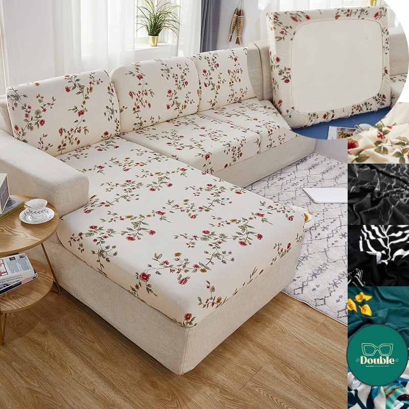 DG 【Ready Stock】Cartoon Sarung Kusyen Bujur Printing Elastic Patchwork ...