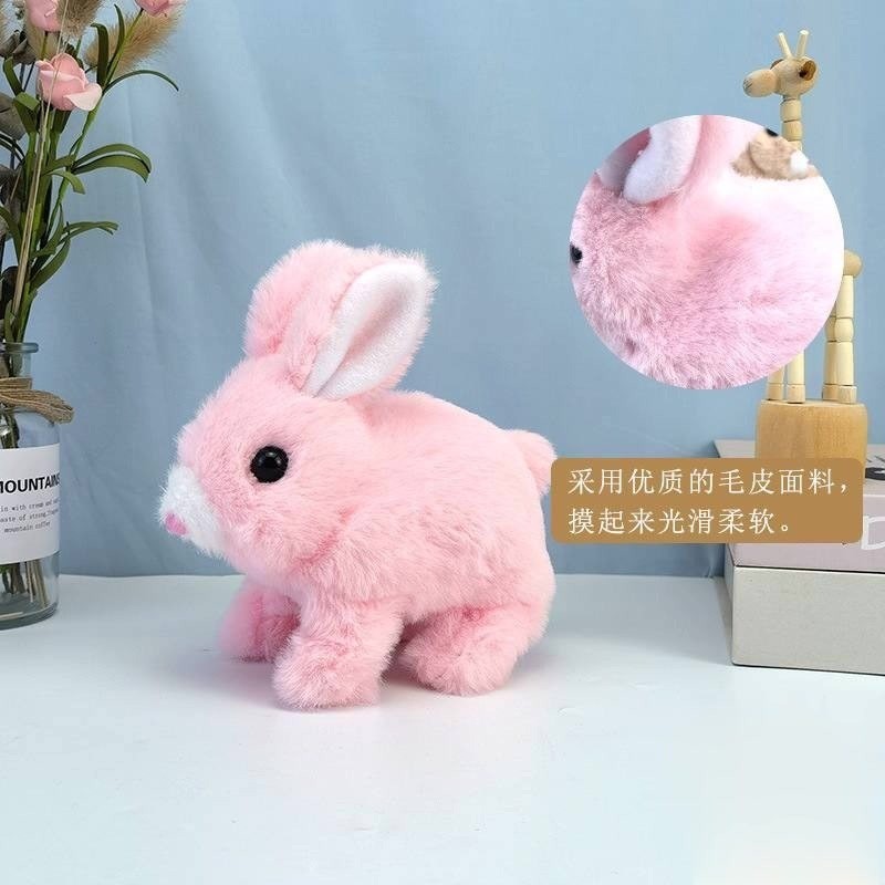 Electric Rabbit Bunny Toys Plush Electronic Plush Robot Bunny Jumping ...