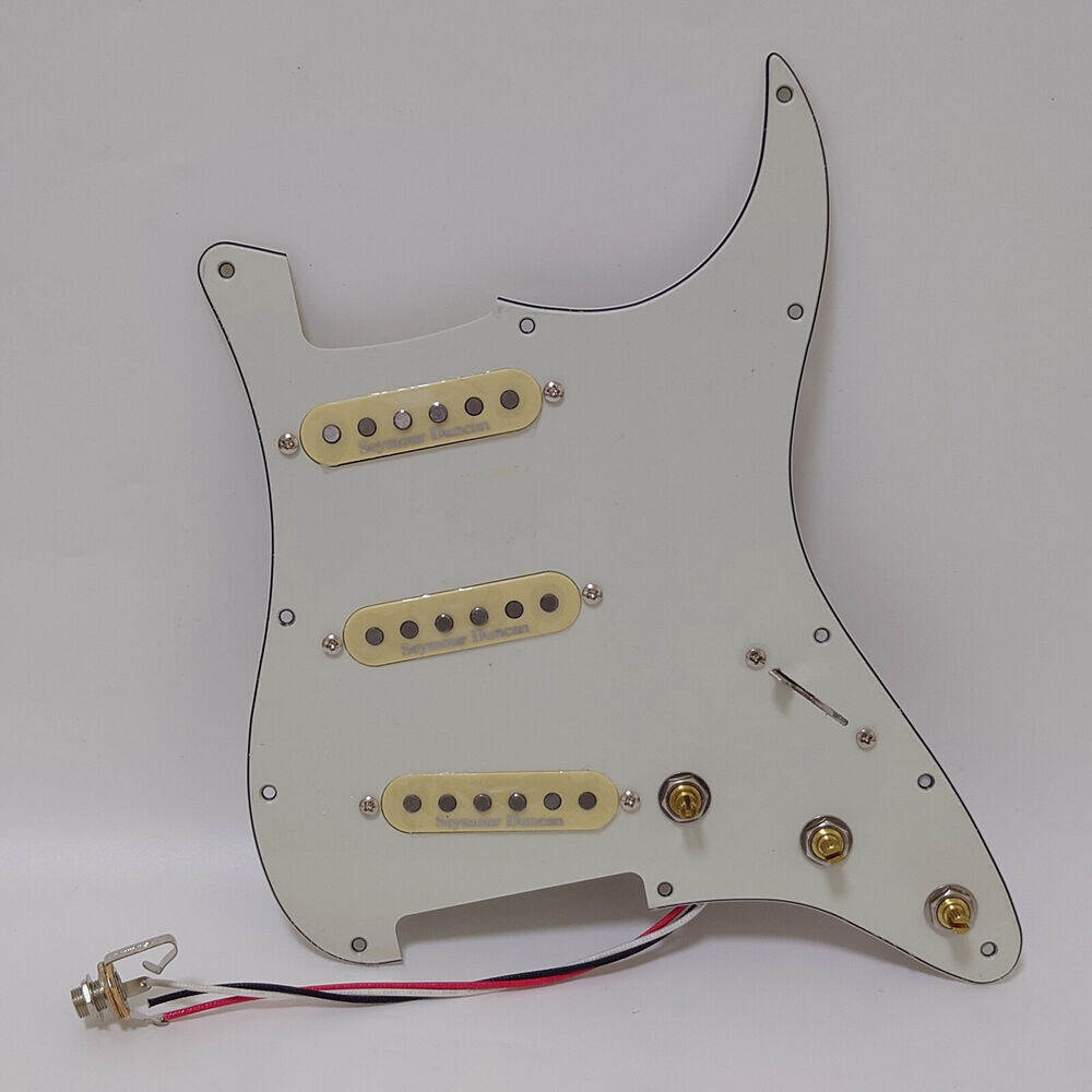 Prewired Loaded Strat Pickguard W/ Alnico 5 Single Coil Pickups Set for ...