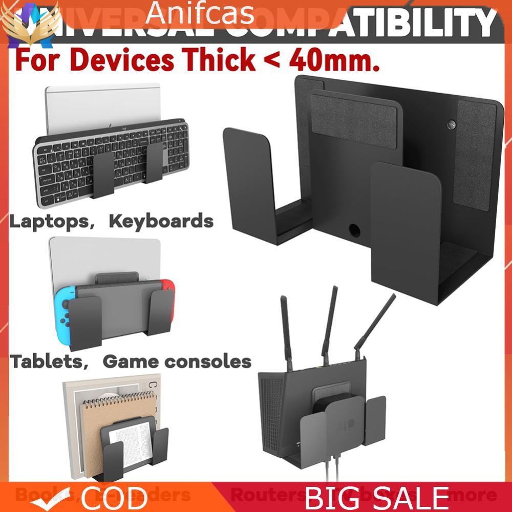 Universal Wall Mount Dual Layer Metal Shelf for MacBook Laptop for iPad ...