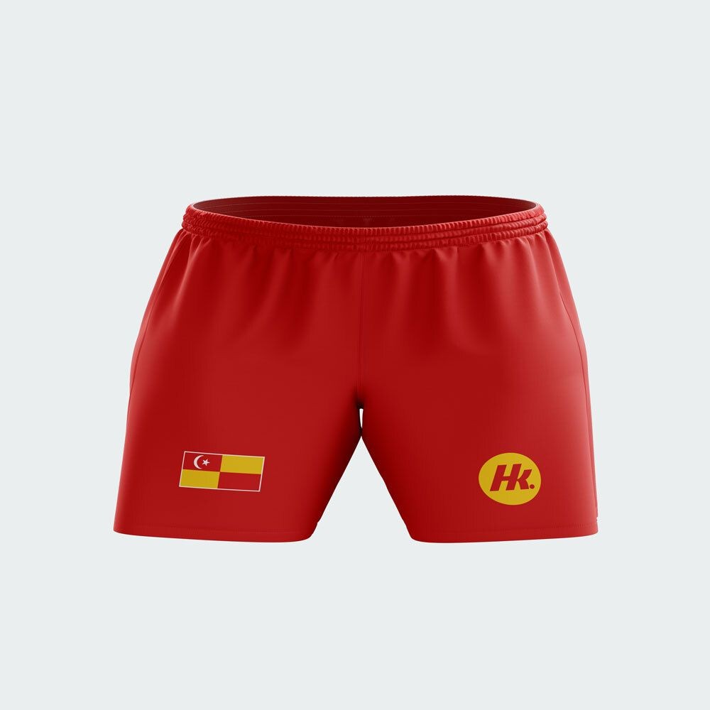 SELANGOR MEN'S SPECIAL GUSSET RUGBY SHORT RED | Shopee Malaysia