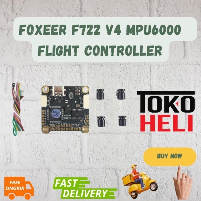 Foxeer F722 V4 MPU6000 8S Dual BEC Barometer X8 FC Flight Controller ...