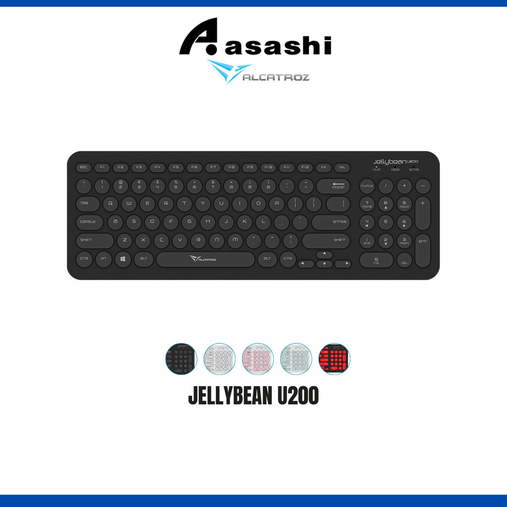 Alcatroz JELLYBEAN U200 / JELLYBEAN U2000 USB Wired Keyboard | Shopee ...