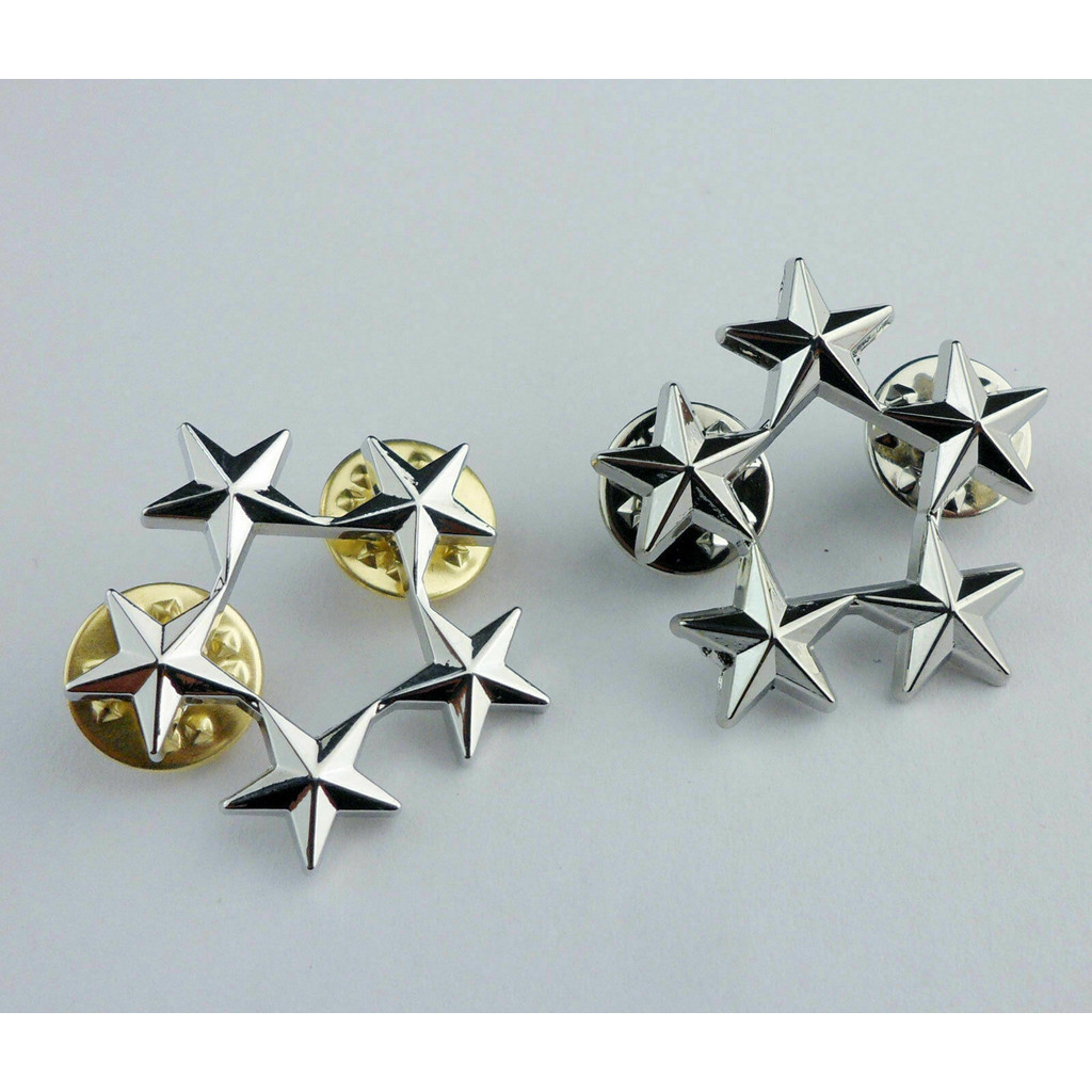 WW2 US ARMY OFFICER 5STAR GENERAL RANK BADGES PIN Lapel Pin Metal ...