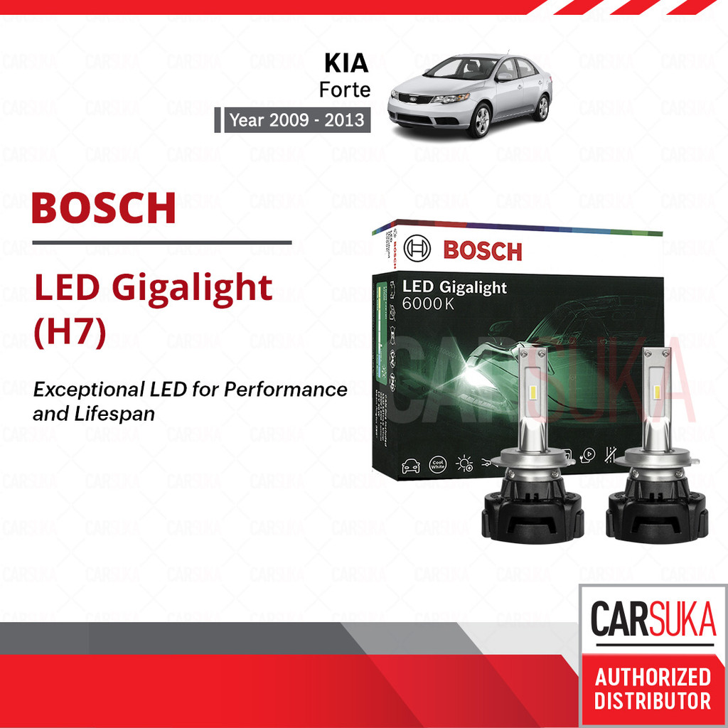 Bosch LED Gigalight 6000K H7 Halogen Headlight Retrofit Bulb + CANBUS ...