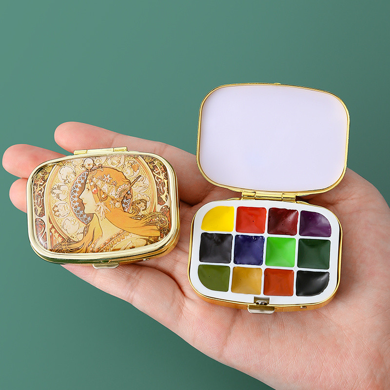 Mini Travel Watercolor Set Schmingk Solid Pigment Packing Portable ...
