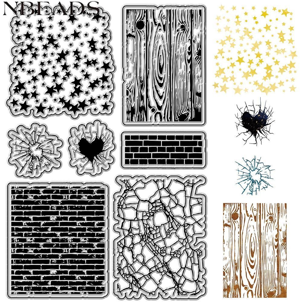 1Sheet Custom PVC Plastic Clear Stamps for DIY Scrapbooking Photo Album Decorative Cards Making ...