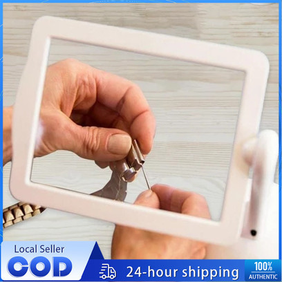 White Portable Magnifying Glass With Stand Reading Brighter Viewer ...