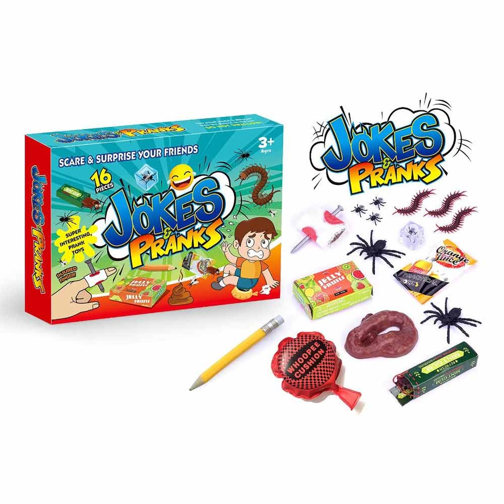 Practical Jokes Game Children Action Prank Kit Kids Tricks 16 Pieces ...