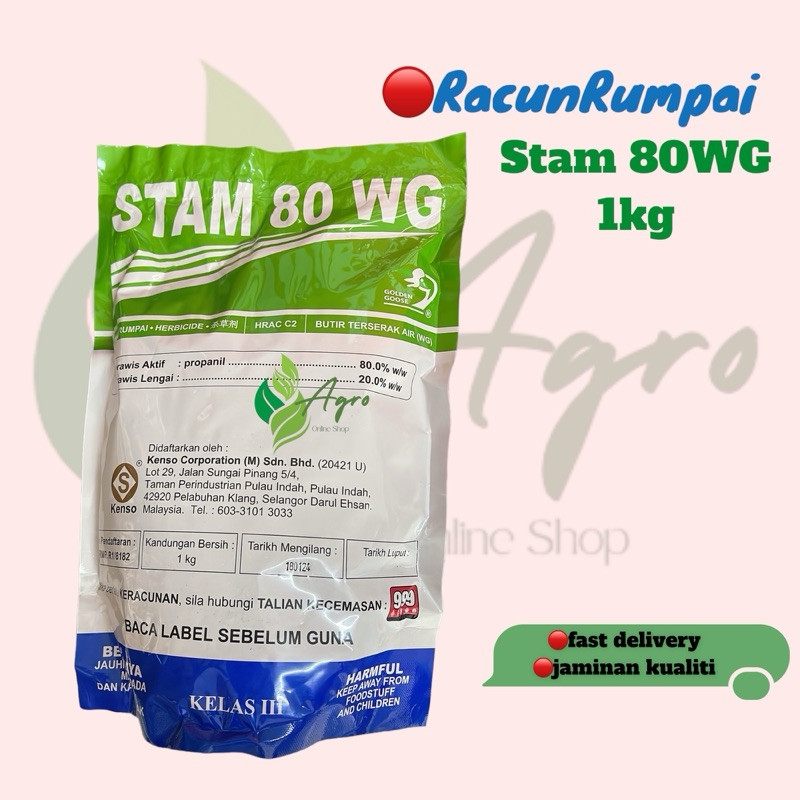 Stam 80WG 1kg/Propanil 80%/Racun Rumput Padi | Shopee Malaysia