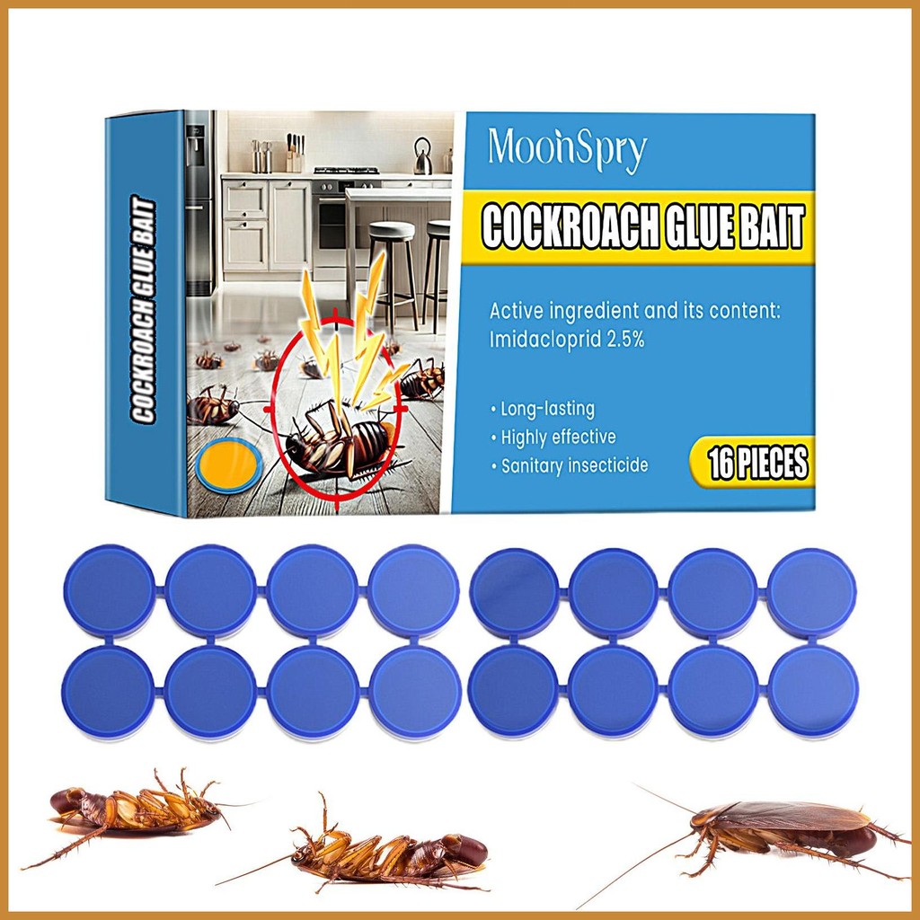 Indoor Cockroach Traps 16 Pieces Cockroach Catcher Cockroach Sticky ...