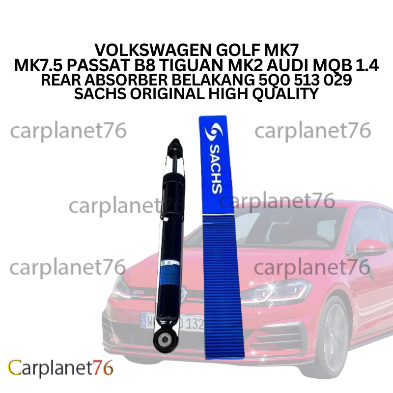 VOLKSWAGEN GOLF MK7 MK7.5 PASSAT B8 TIGUAN MK2 AUDI MQB 1.4 REAR ...