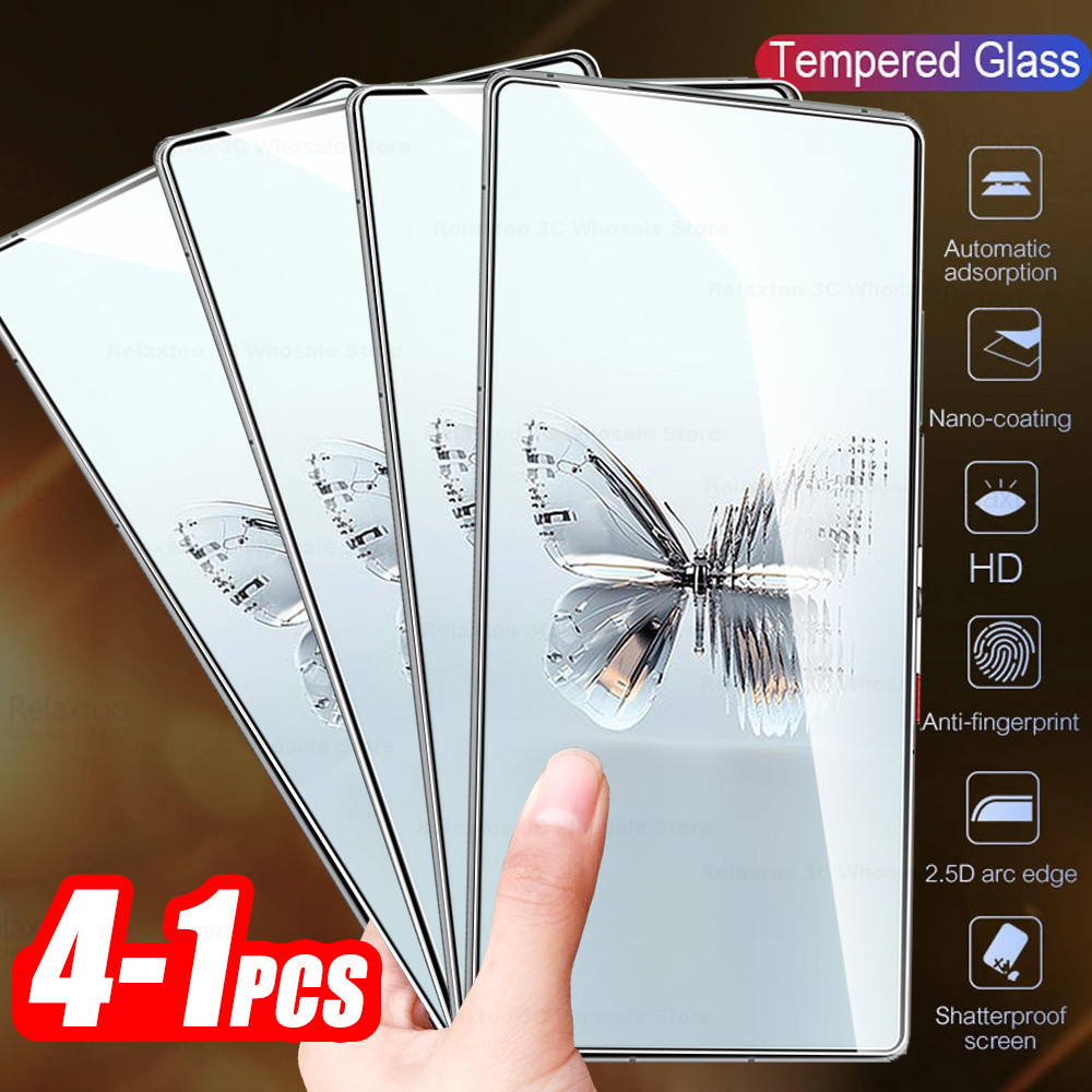 1-4Pcs Tempered Glass For ZTE nubia Red Magic 10 Pro Screen Protector ...
