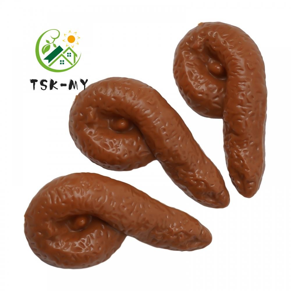 Realistic Poop Tricky Turd Set 3pcs Creative EVA Plastic Fake Poop Fun ...