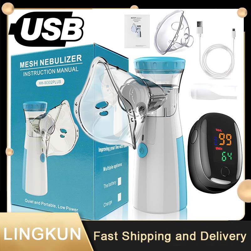 Medical Mesh Nebulizer Handheld Asthma Inhaler Atomizer Children Health ...