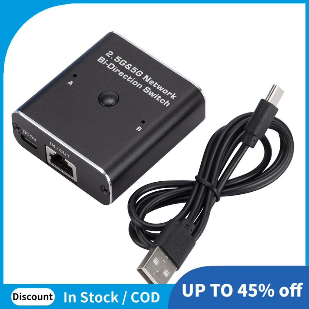 Gigabit Network Switch RJ45 Network Port 2 in 1 Out Network Cable ...