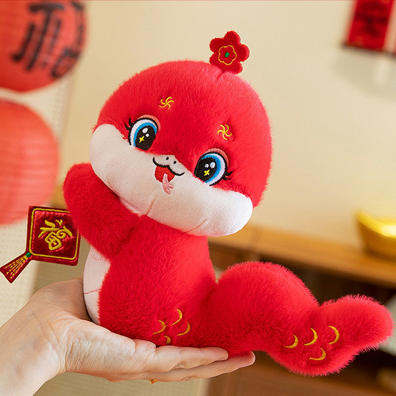[MMBB] 12/15/20/24cm Snake Mascot Plush Animal Doll The Year Of The ...