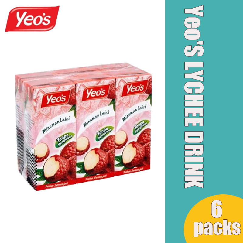 Yeo's Lychee drink 6 X 250Ml | Shopee Malaysia