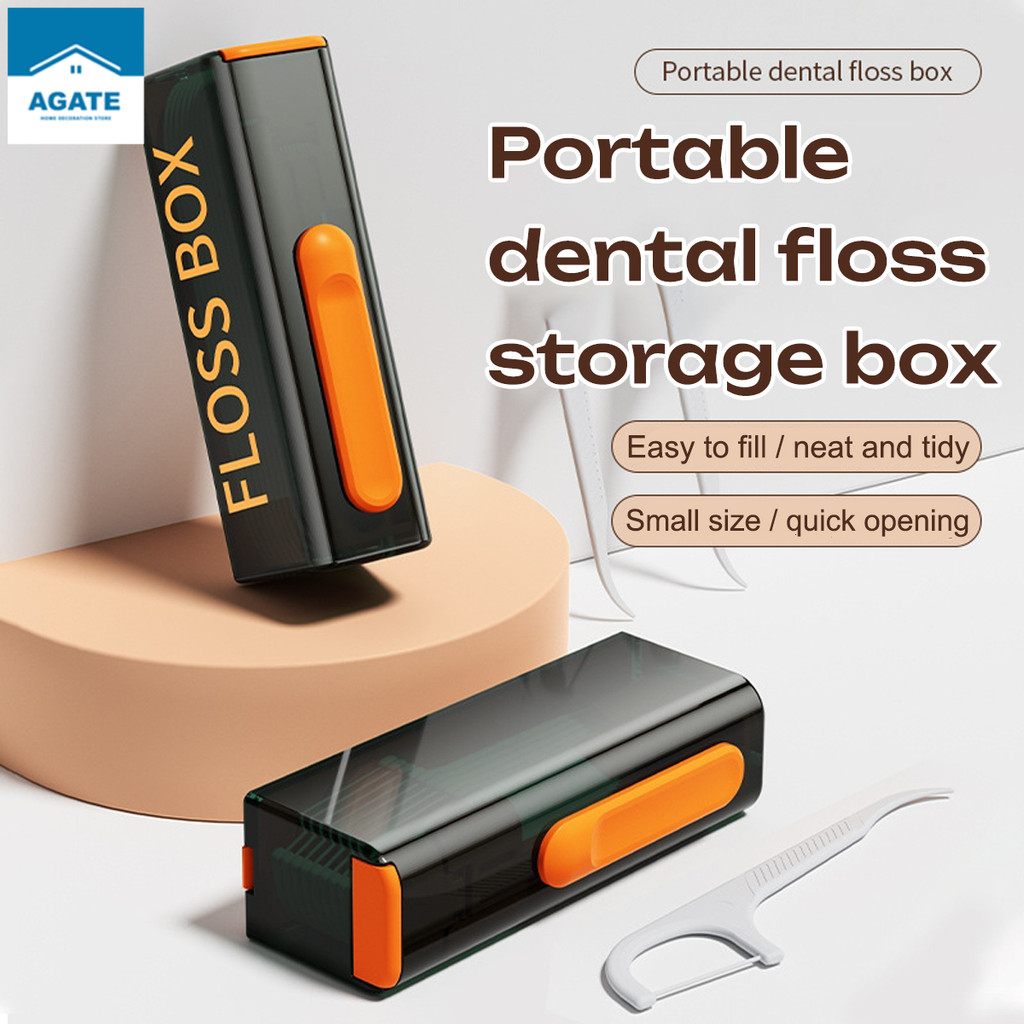 Floss Storage Box Automatic Pop-up Dental Organizer Refillable Floss ...
