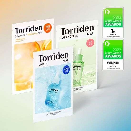 [OLIVE YOUNG] Torridon Mask Sheet 1 sheet, 3 types to choose from ...