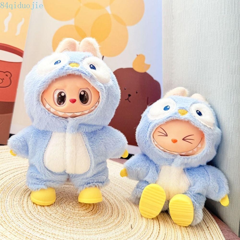 QIDUOJIE Labubu Doll's Cartoon Bodysuit, Shark Cute Animal Sitting ...