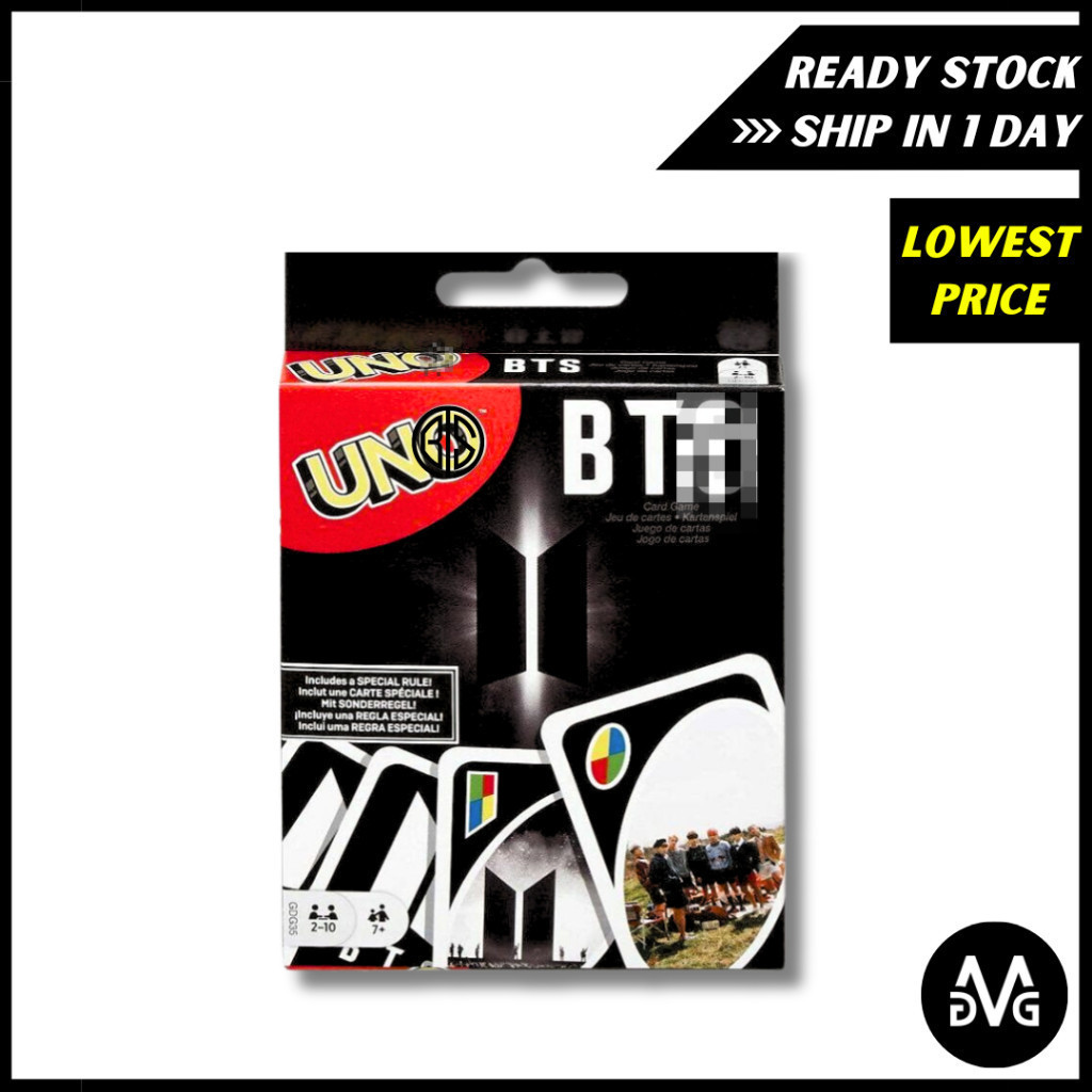 Uno BTS Card Game For Friends Family Uno Collection Flip Wild Dare Flex ...