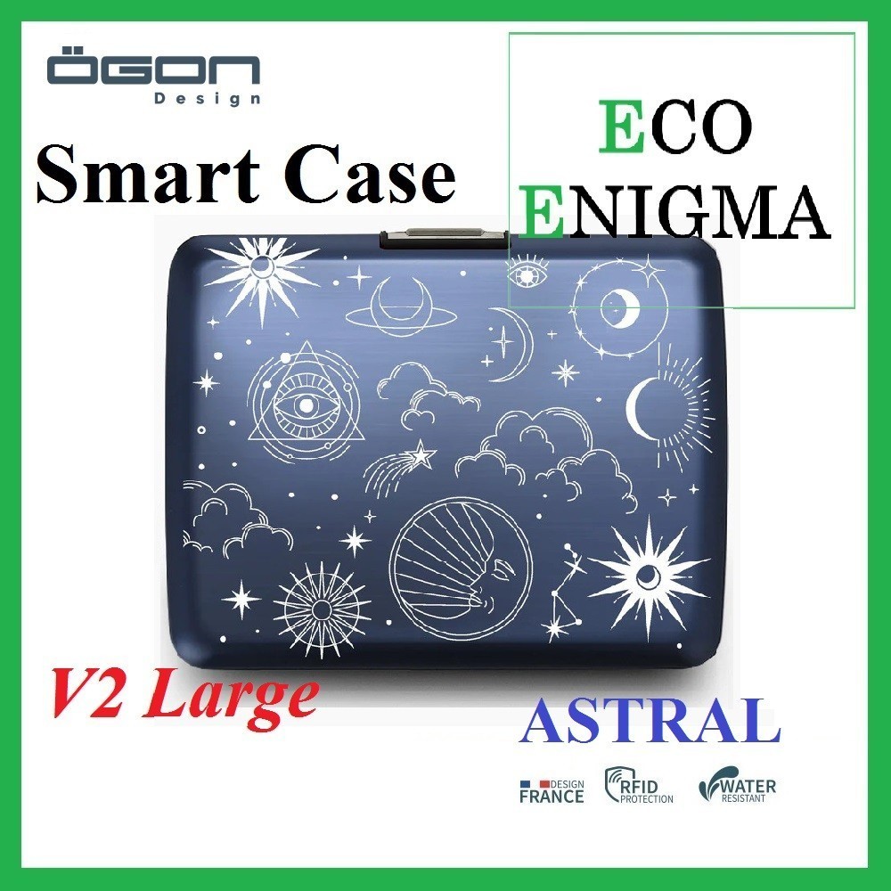 Ogon Smart Case V2 Large Engraving Edition ( Astral ) Aluminium Wallet ...