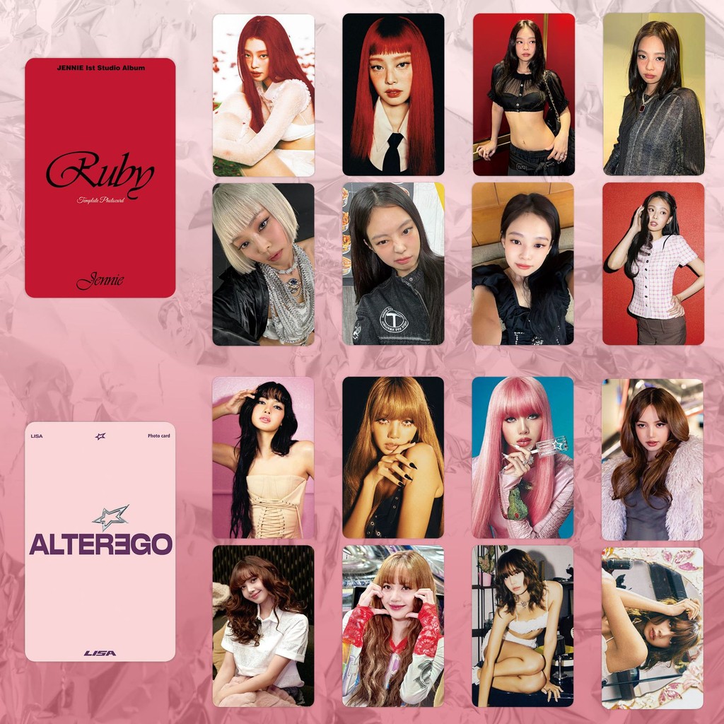 2-10pcs BP JISOO CHULO2 HK AMORTAGE Lomo Cards LISA SOLO ALTER EGO ...