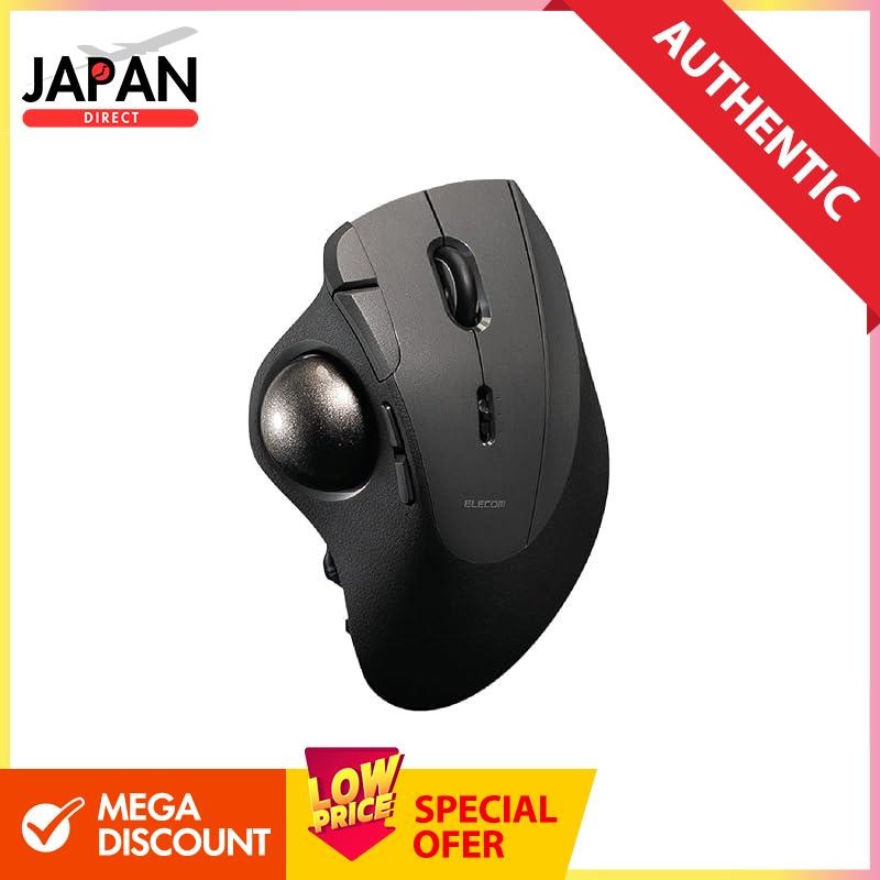 Elecom trackball mouse IST PRO Multi-connection Bluetooth wireless 2.4GHz wired bearing support ...