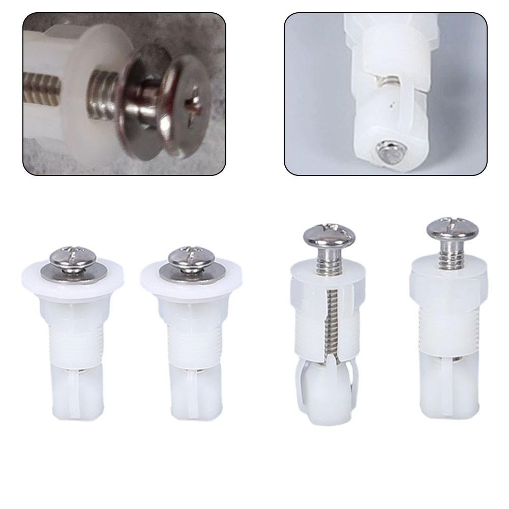 Toilet Lid Fixing Bolt Replacement Set Stainless Steel Nylon Expansion ...