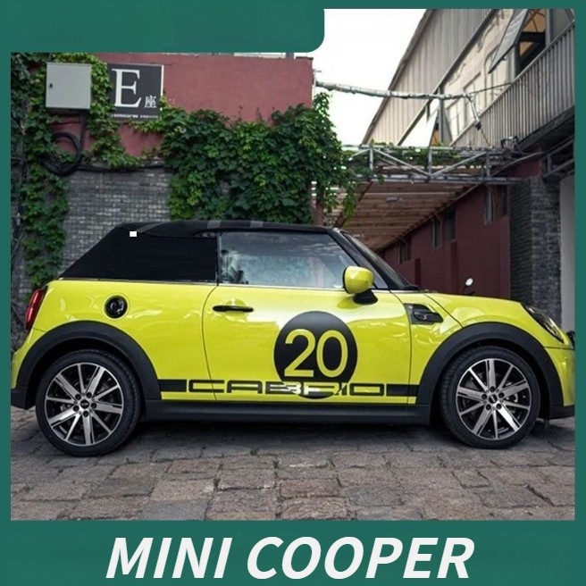 Mini COOPER Sticker, F56, R60, F55 Hood Digital Sticker, CABRIO ...