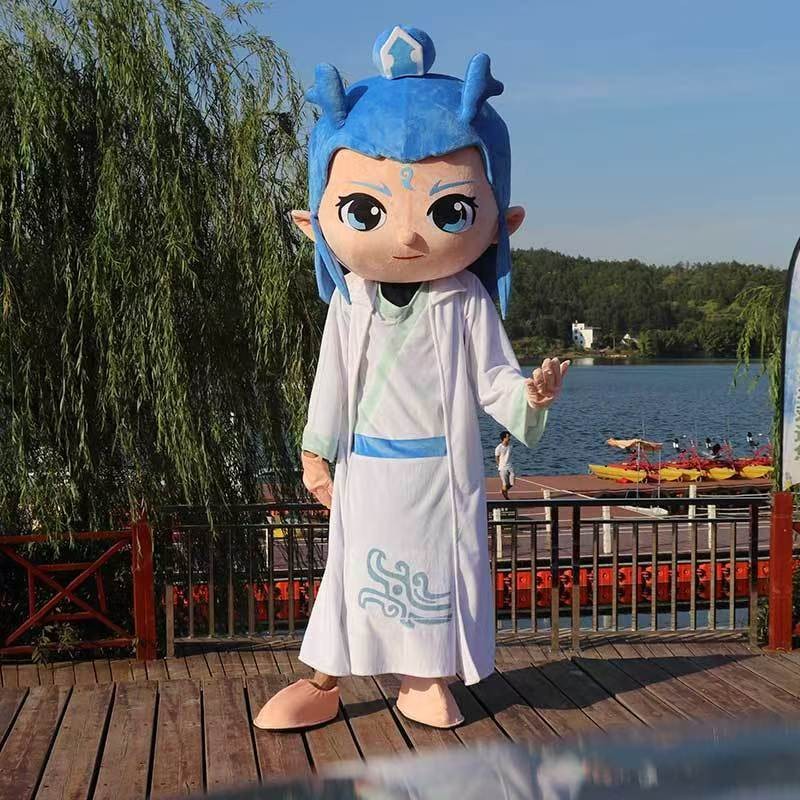 Nezha Demon Boy Descending the World Doll Costume Cute Nezha Doll ...