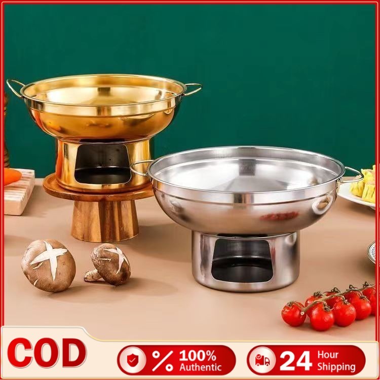 20CM Stainless Steel Tomyam Pot Shabu Pot/Hot Pot with Anti-Scald ...