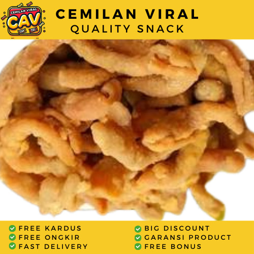 CAV CHICKEN AND ONION INTESTINEKeripik 100g Crispy Intestine Chips ...