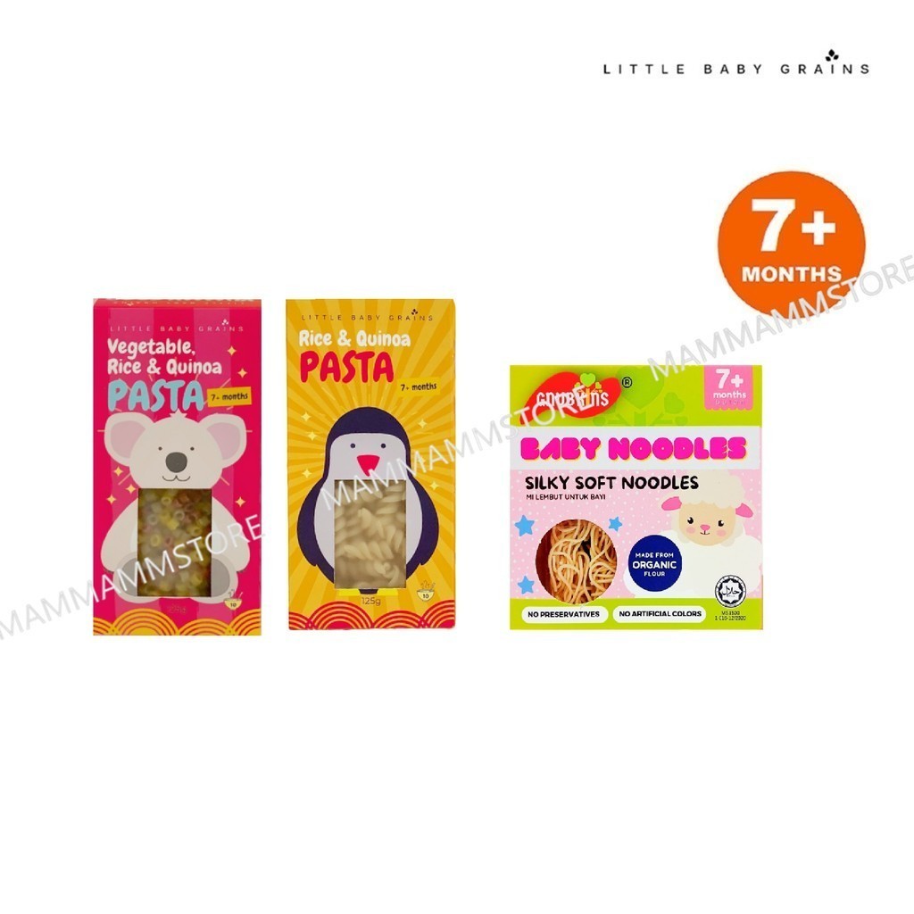 Little Baby Grains Pasta 125g / Mi Lembut 200g untuk 7 Bulan+ | Shopee ...