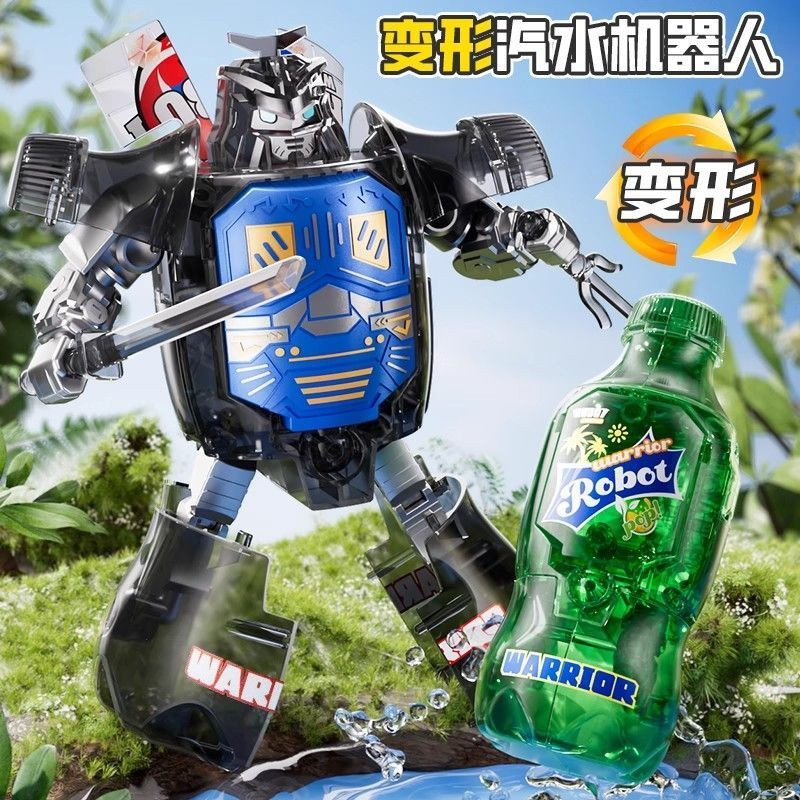 Soda Transforming Warrior/Robot/Model Drink Can/Creative/Educational ...