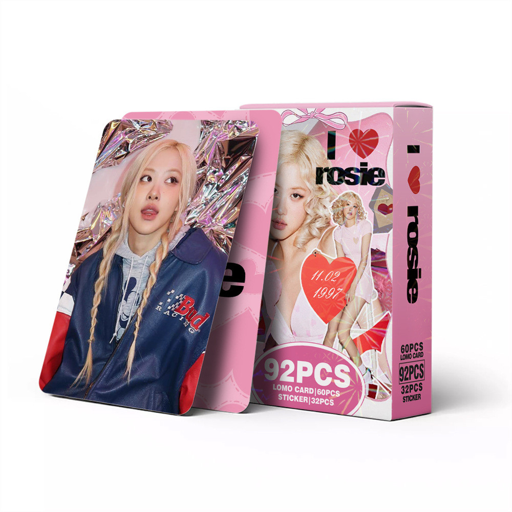 92pcs BP ROSE ROSIE Album Lomo Cards JISOO AMORTAGE Lisa ALTER EGO ...