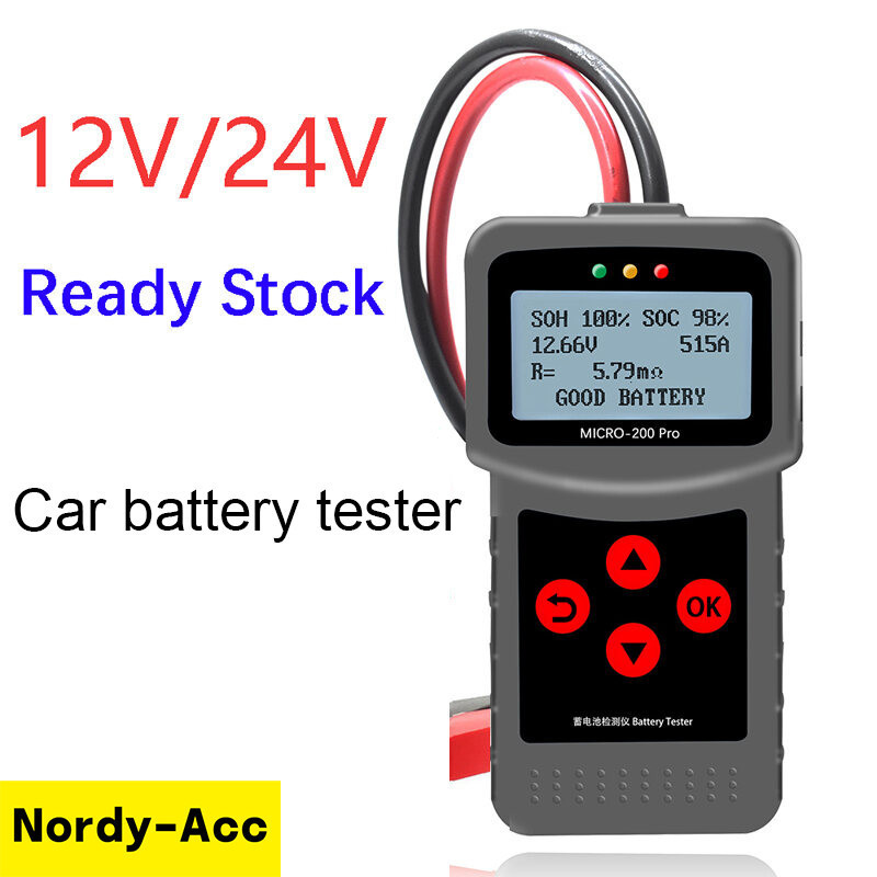 Original Micro-200Pro 24V 12V Car Motorcycle Battery Tester Load Tester ...