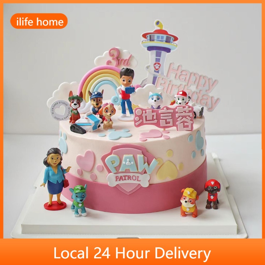 Shipping from Selangor 12pcs PAW Patrol Anime Figure COD Action Figure ...
