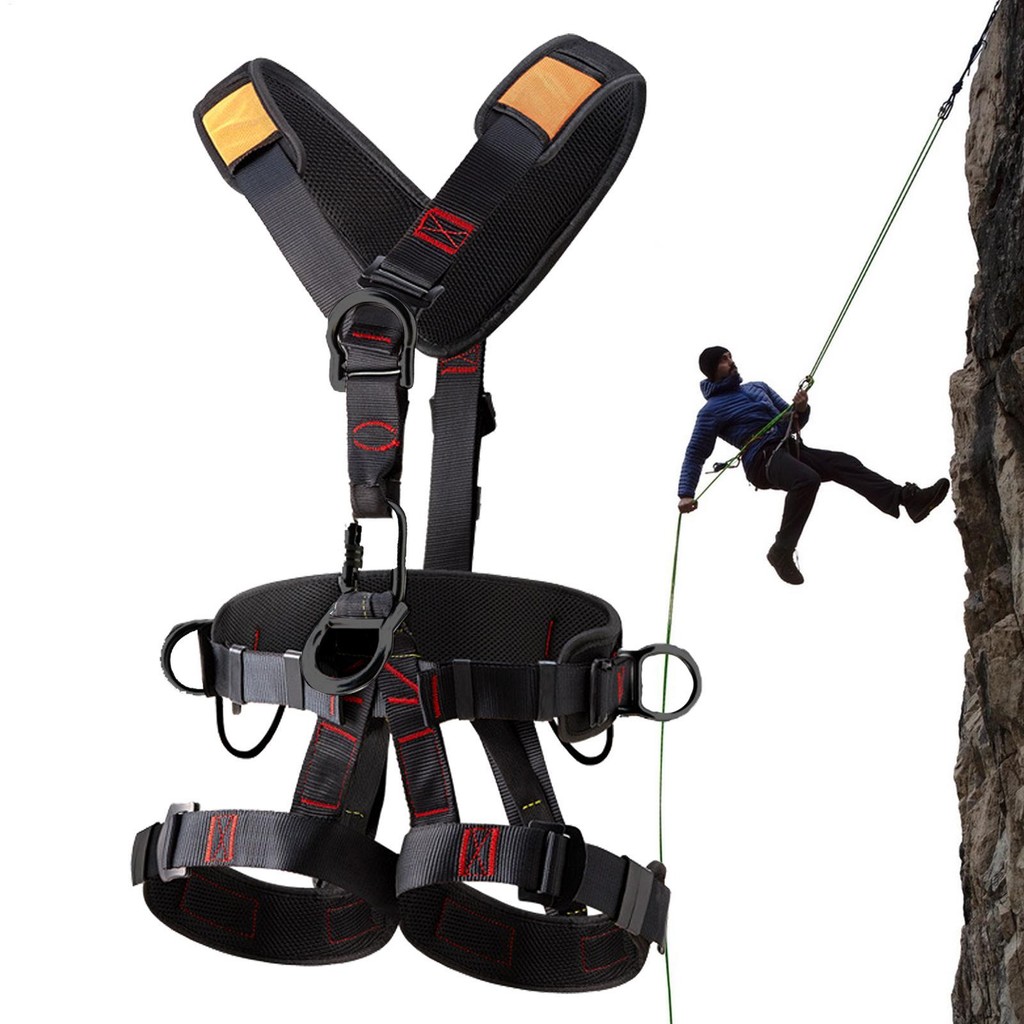Full Body Five-Point Safety Harness Climbing Rappelling National ...
