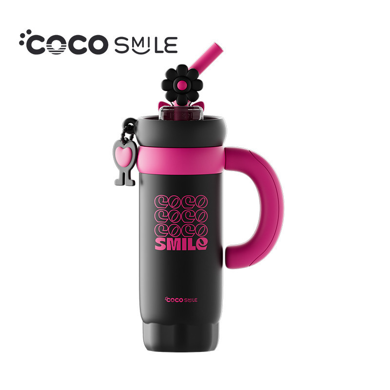 Cocosmile 8202A Flower Twirl Large Insulated Tumbler 950ML - Black ...